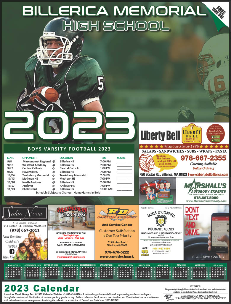 Sports Calendars – School Publishing