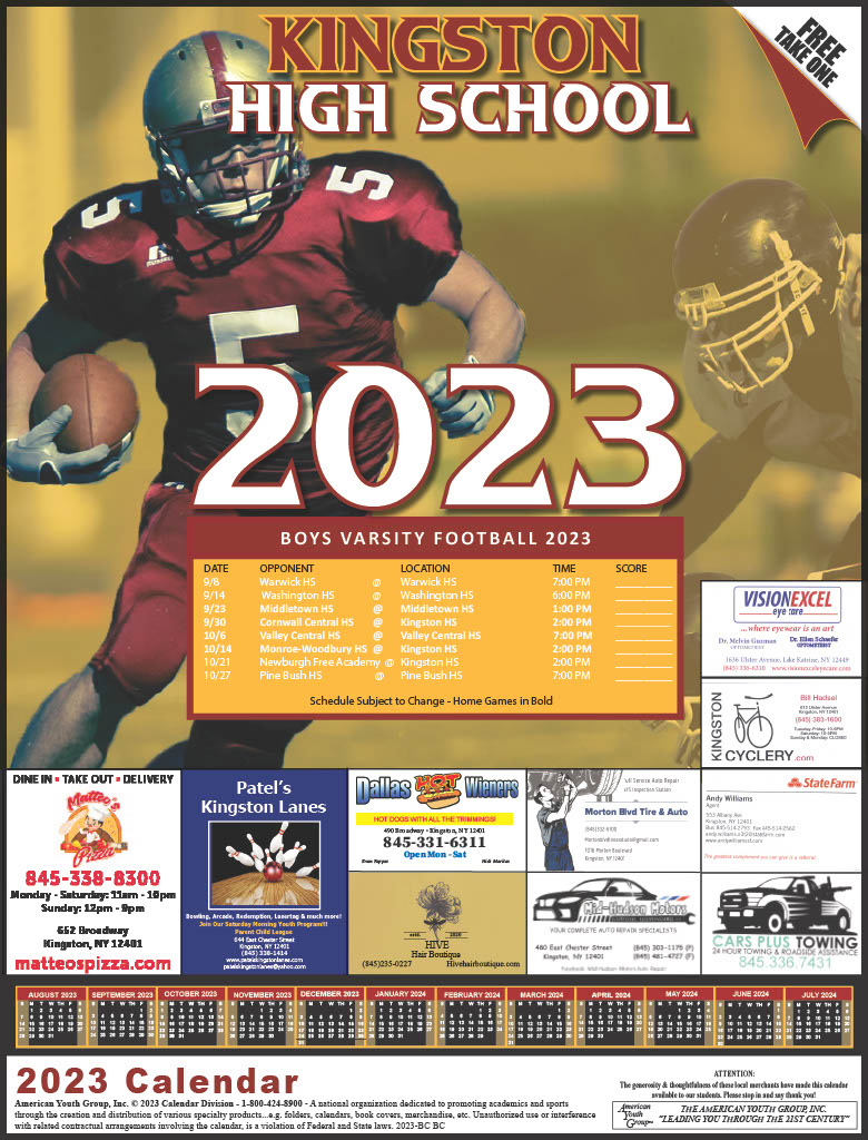 Sports Calendars – School Publishing